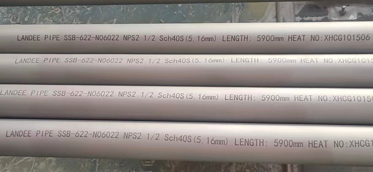 ASTM B622 N06022 Seamless Pipe, 2-1/2 Inch, SCH 40S, 5900 mm - China ...